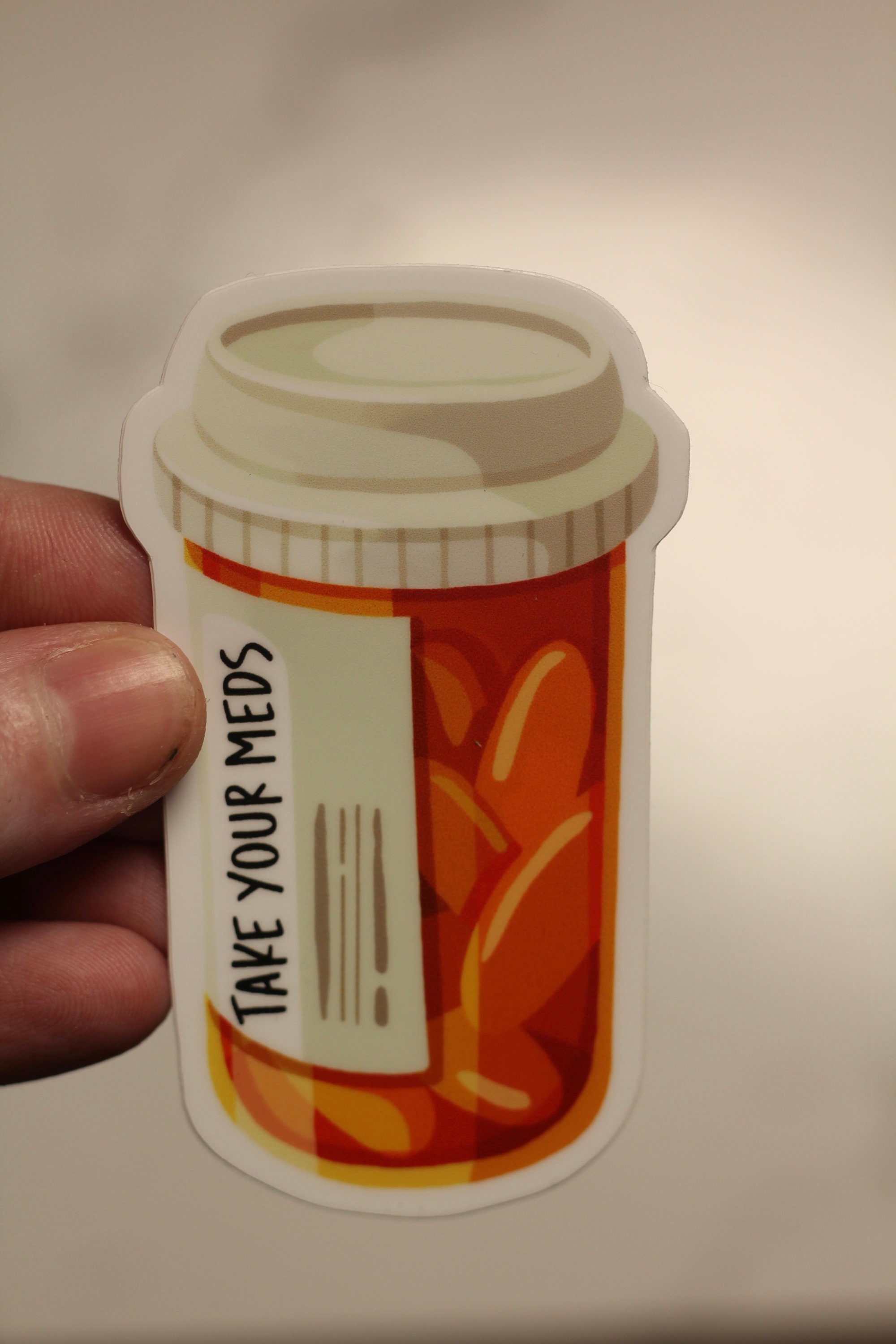 Pill Case With Reminder to Take Medication Sticker Vinyl Die Cut ...
