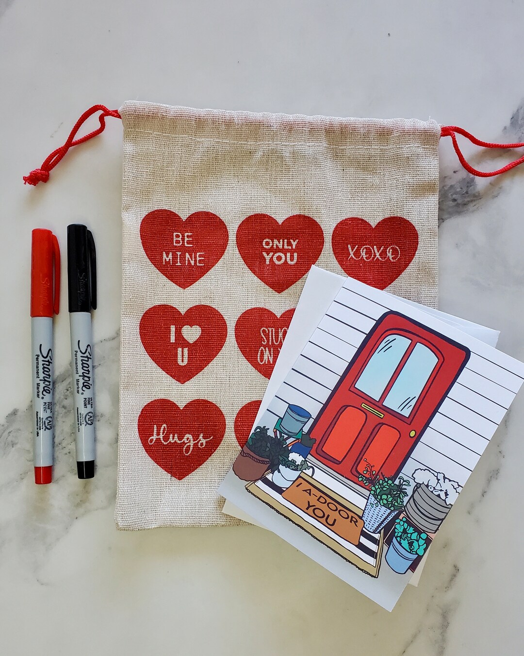 Graphic Front Door Greeting Card With Envelope Blank Inside Note Cards ...