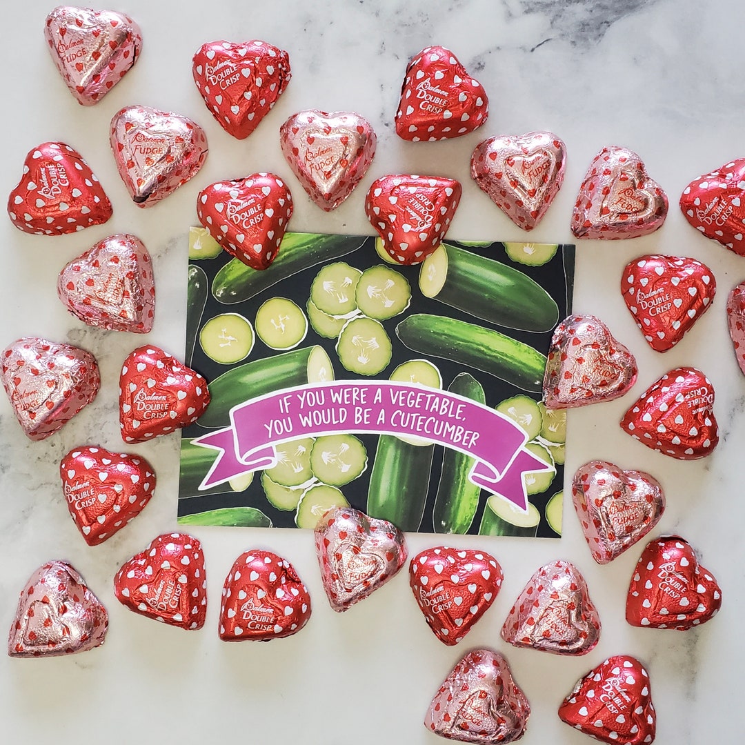 Graphic Cucumber Greeting Card With Envelope Blank Inside Note Cards ...