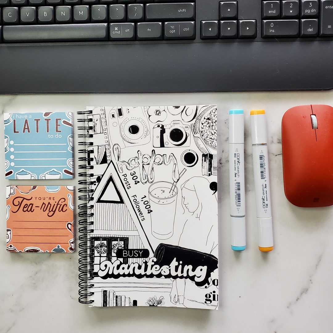 Busy Manifesting Notebook Manifestation Journal Notebook Spiral Bound ...