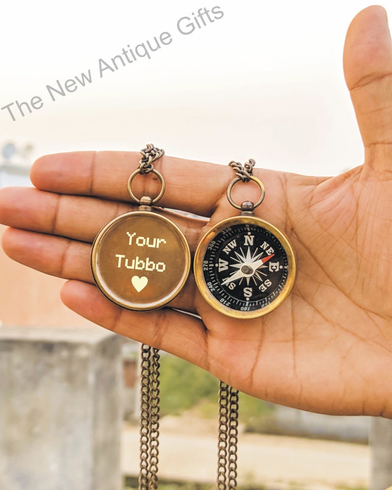 Your Tommy Your Tubbo Compass Necklaces, Working Compass Pendants ...