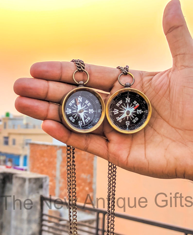 Your Tommy Your Tubbo Compass Necklaces Working Compass | Etsy