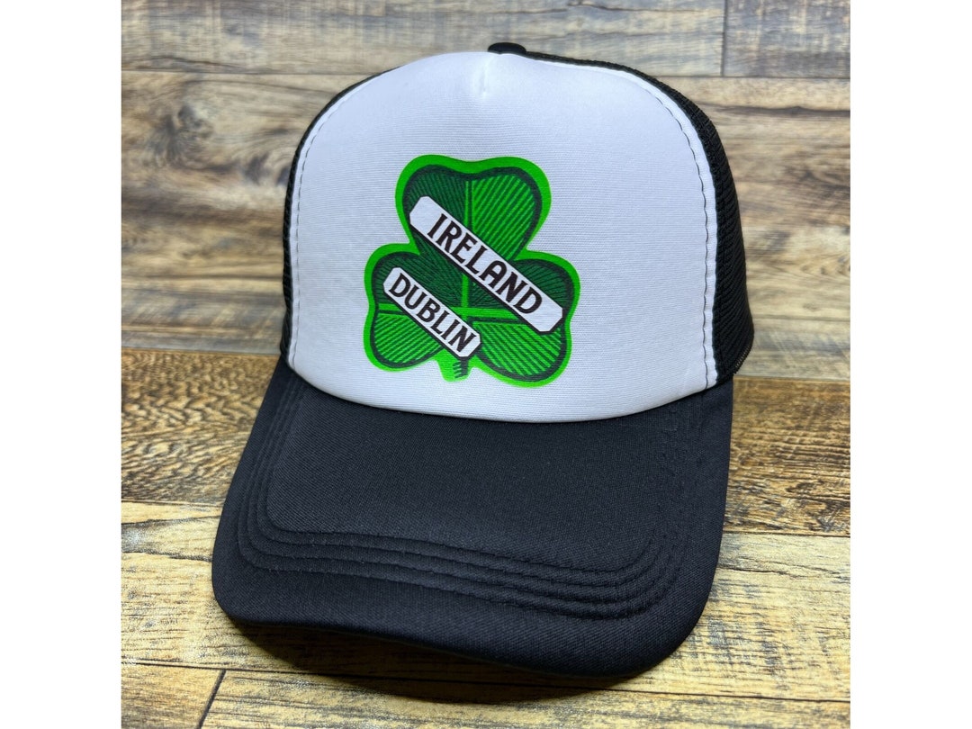 Vintage Dublin Ireland Mens Trucker Hat Black Snapback Irish - Etsy