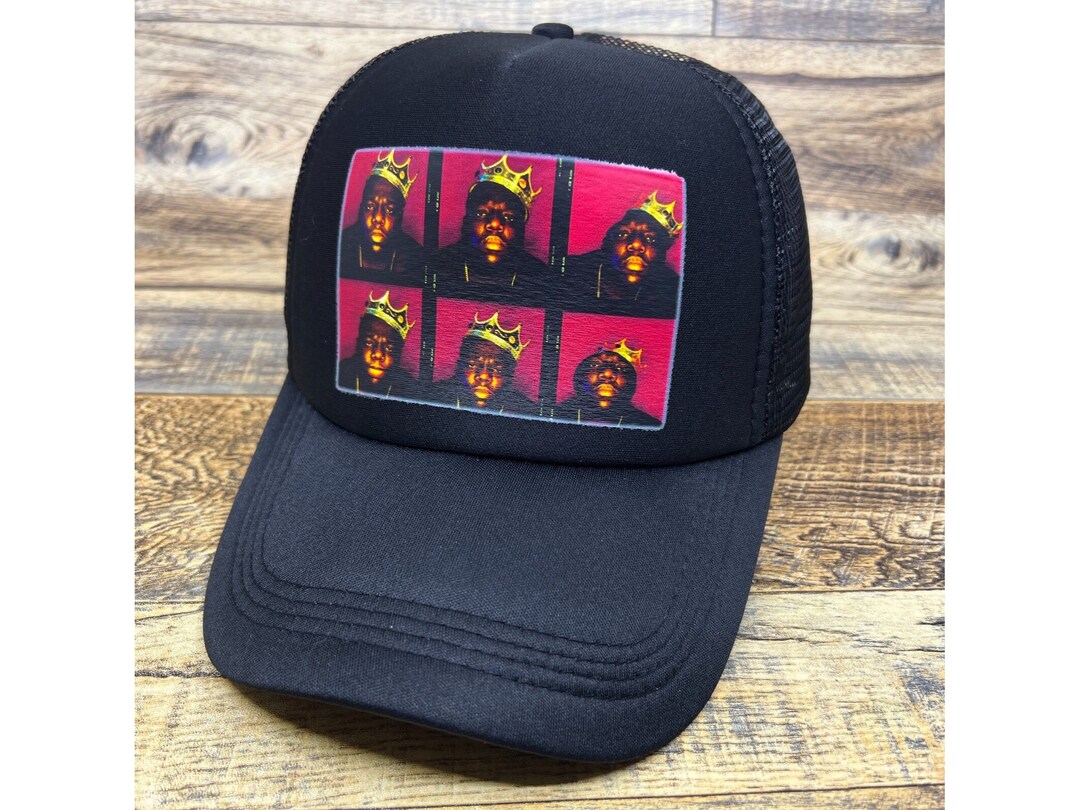 Biggie Smalls Mens Trucker Hat Black Snapback Tribute 90s Hip - Etsy