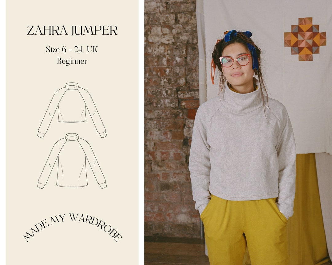 Zahra Jumper | PDF Pattern | Made My Wardrobe - Etsy