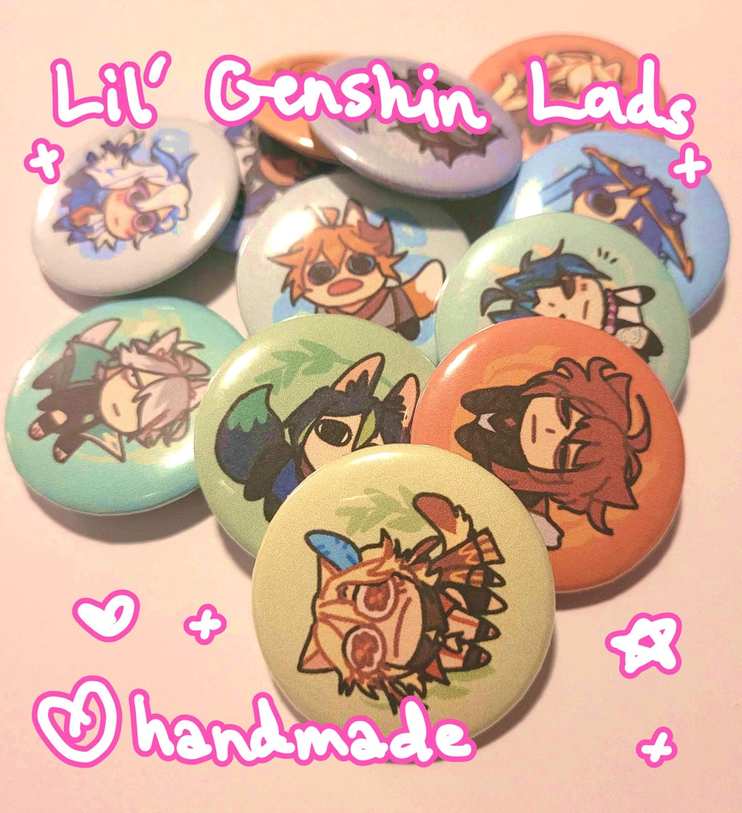Glimshim Impact: Pin-back Buttons LIL' LADS (1.5in) [series 1] - Etsy