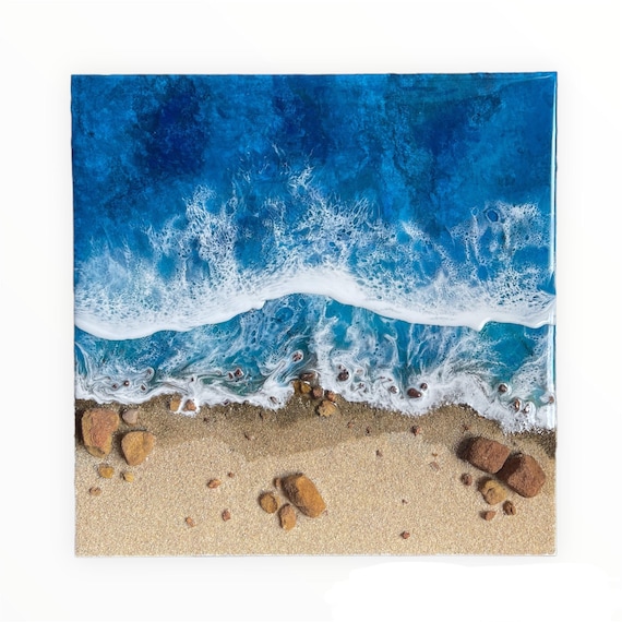 Ocean Resin Art Sea on the Wall Resin Beach Art Resin Ocean - Etsy