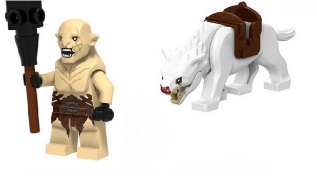Lord of the Rings the Hobbit Warg Wolf / Warg Matriarch / Gundabad Orc ...