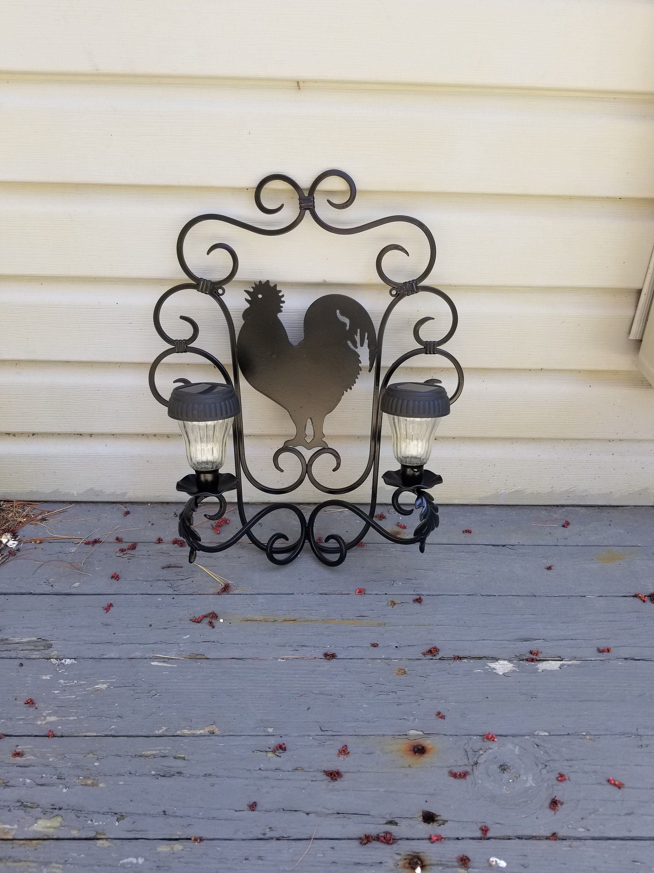 Rooster Solar Light - Etsy