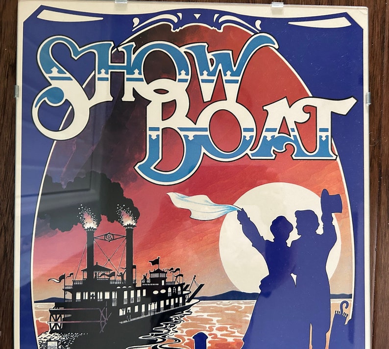 Show Boat Poster 14 X 22 Under Plexiglass Frame Ready to - Etsy