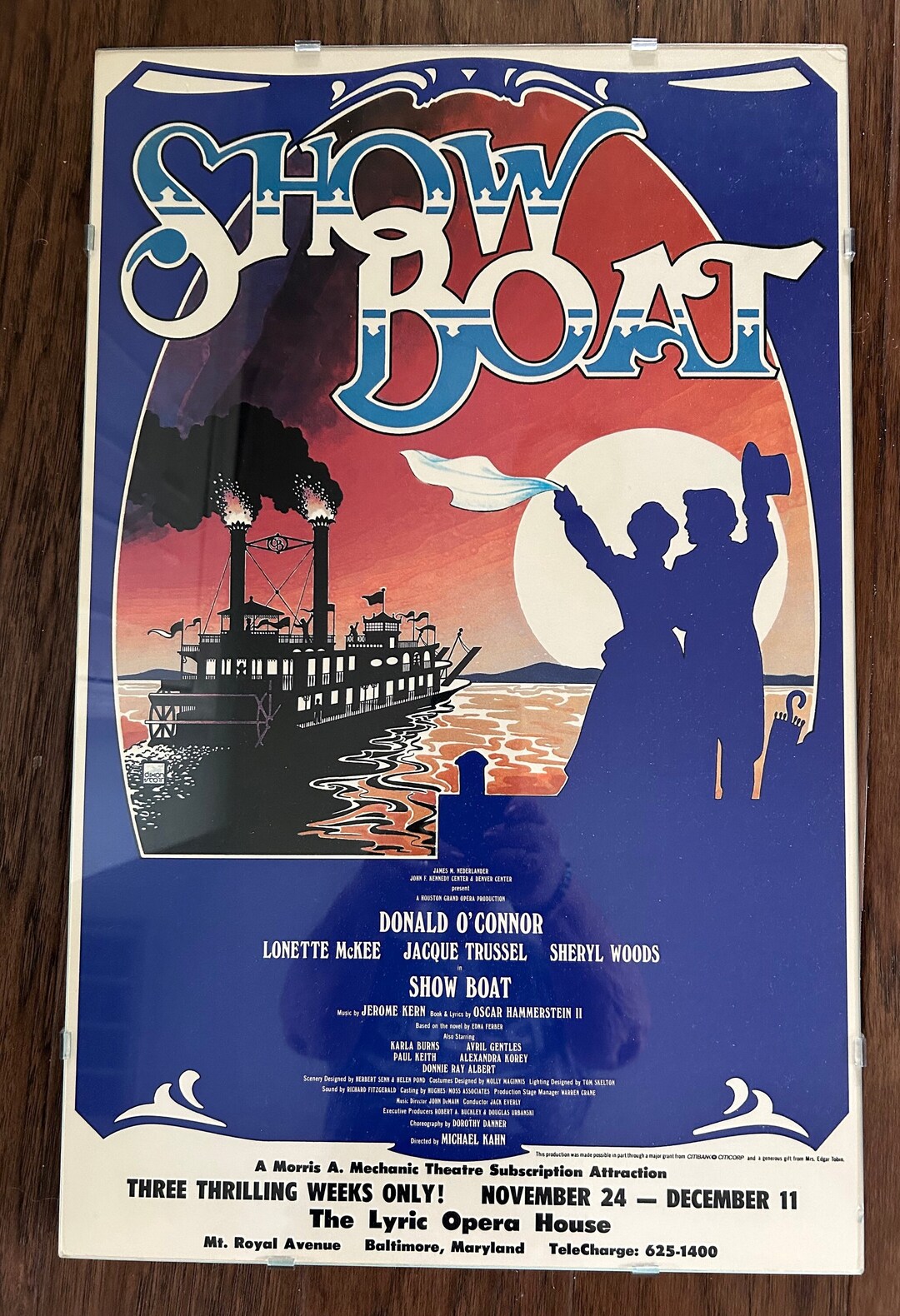 Show Boat Poster, 14” X 22”, Under Plexiglass Frame, Ready to Hang - Etsy