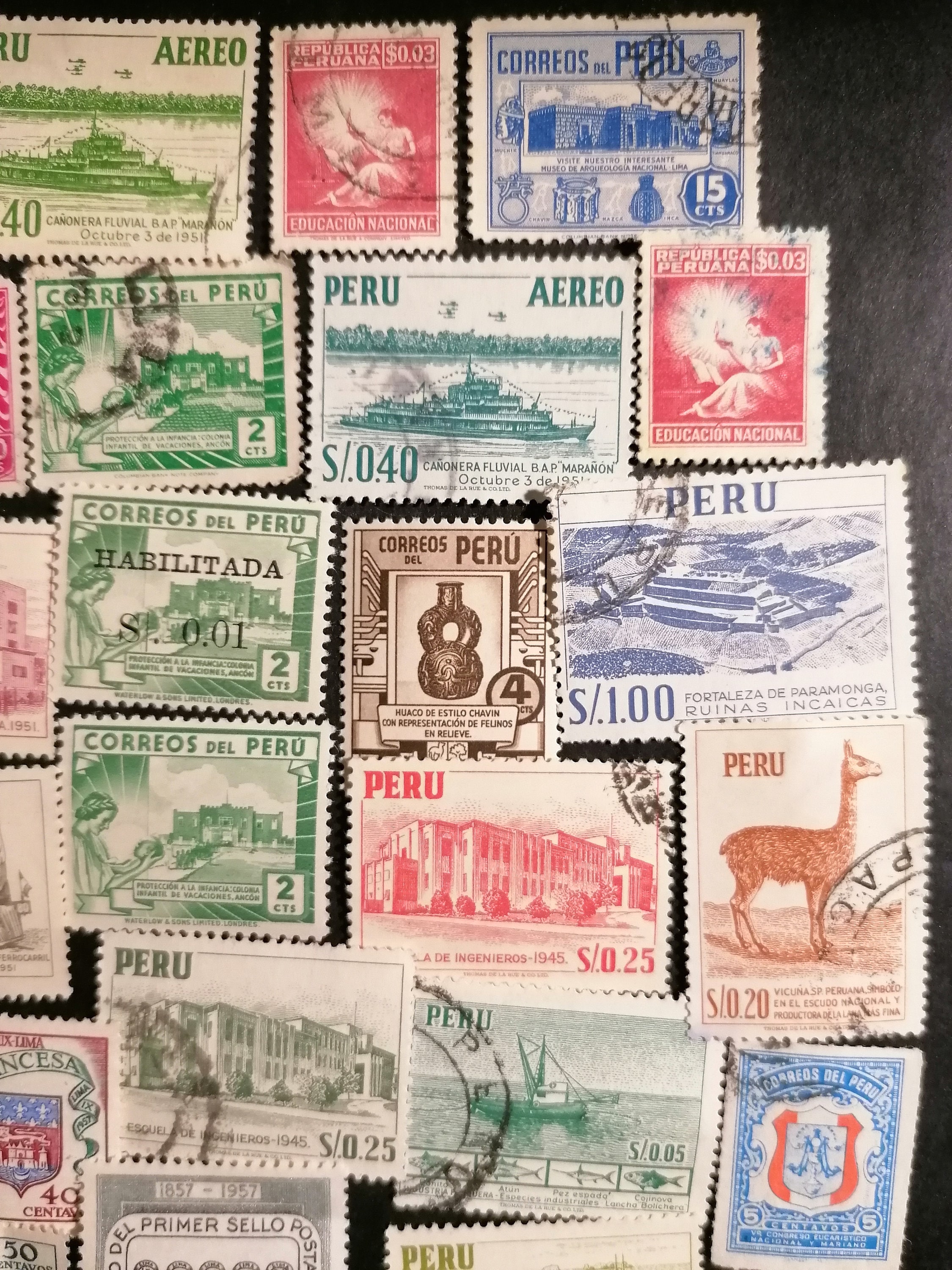 Postage Stamps. Peru Postage Stamps. Rare Postage Stamps. Philately. - Etsy