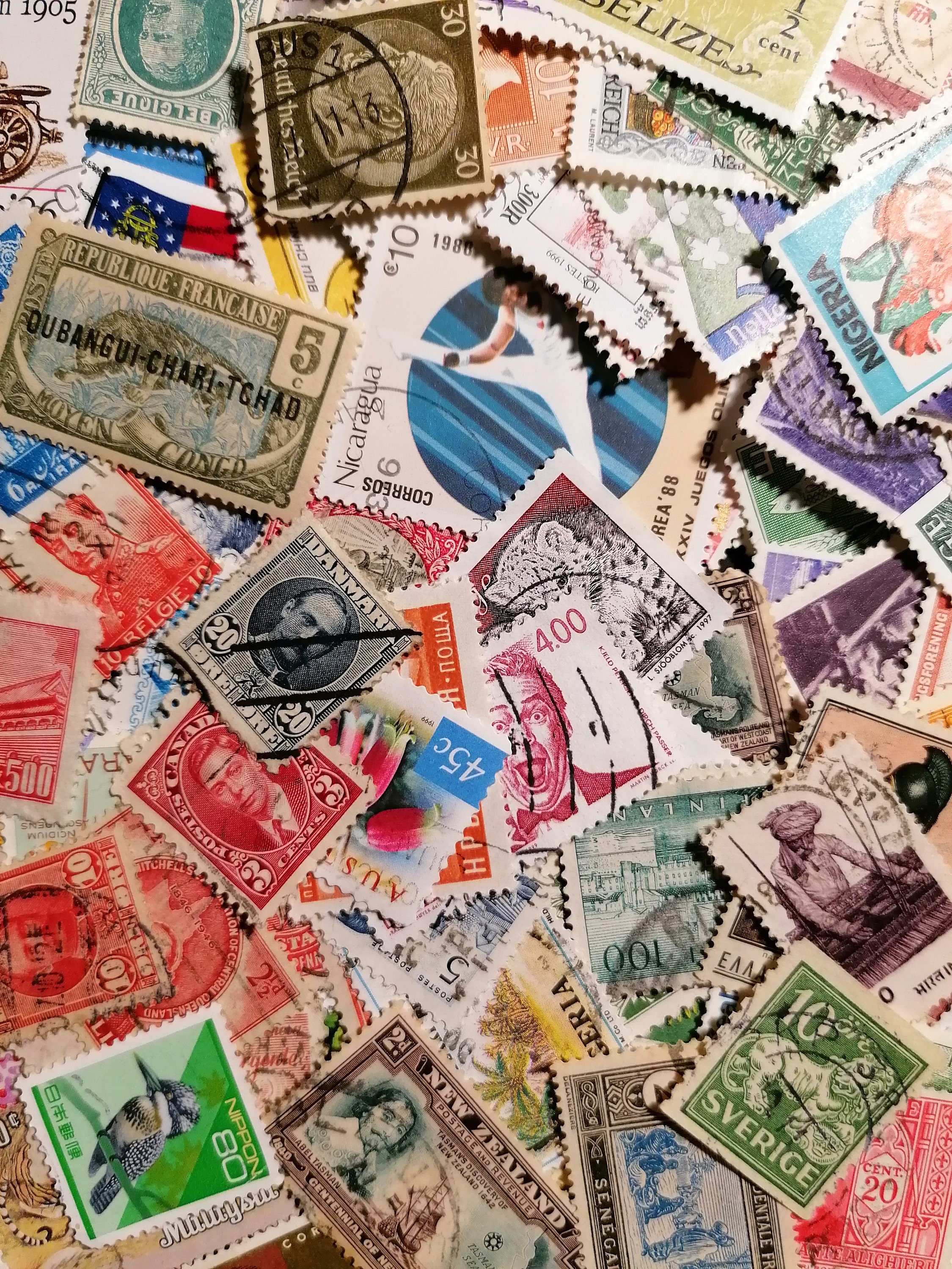 World Postage Stamps Random Used Vintage World Postage - Etsy Australia