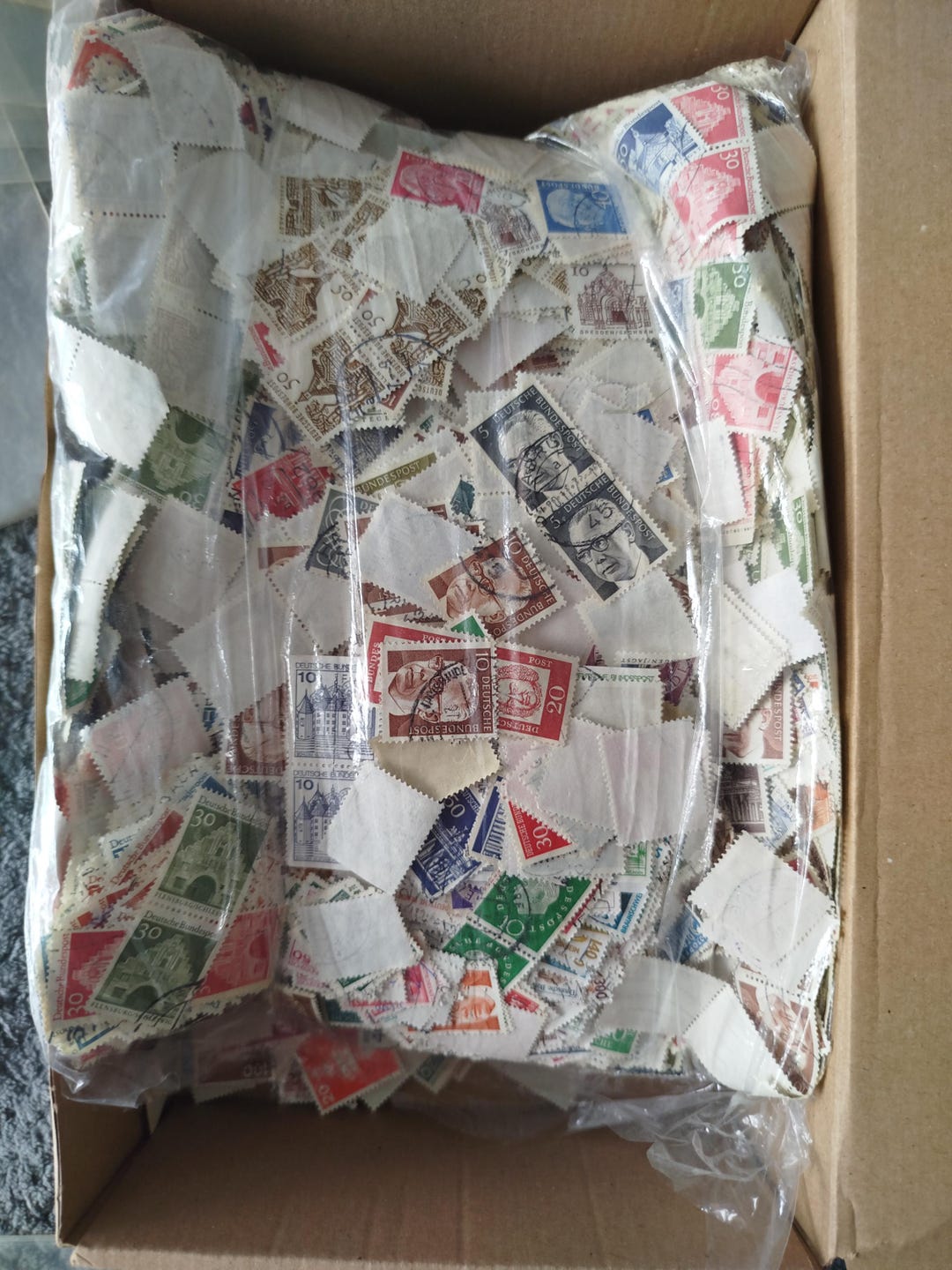 Vintage Postage Stamps Mystery Lot • Random Worldwide Stamps Grab Bag ...