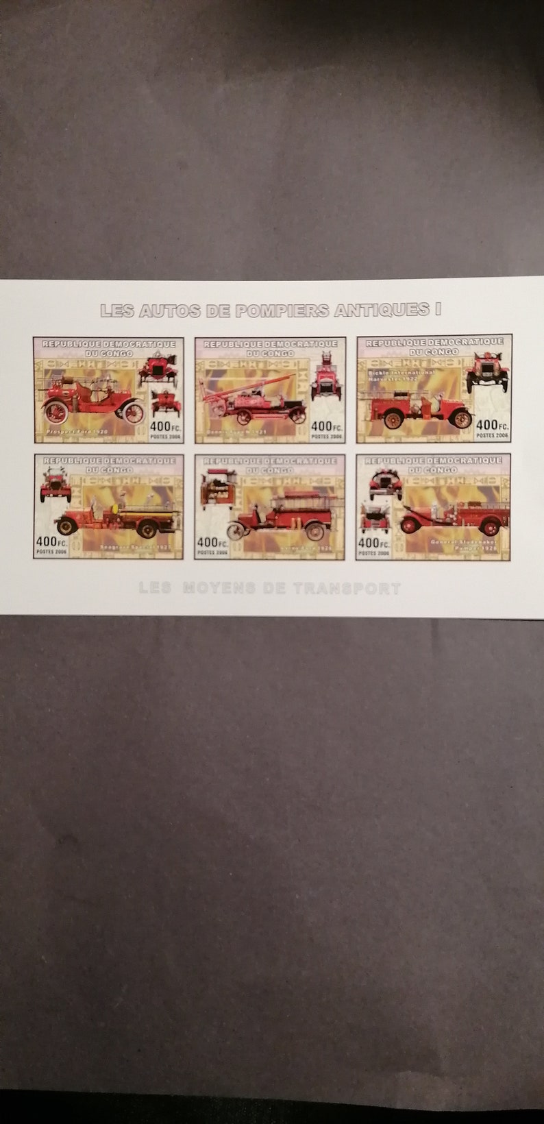 Vintage Congo Postage Stamps: Classic Cars Philately. Timbres. - Etsy ...