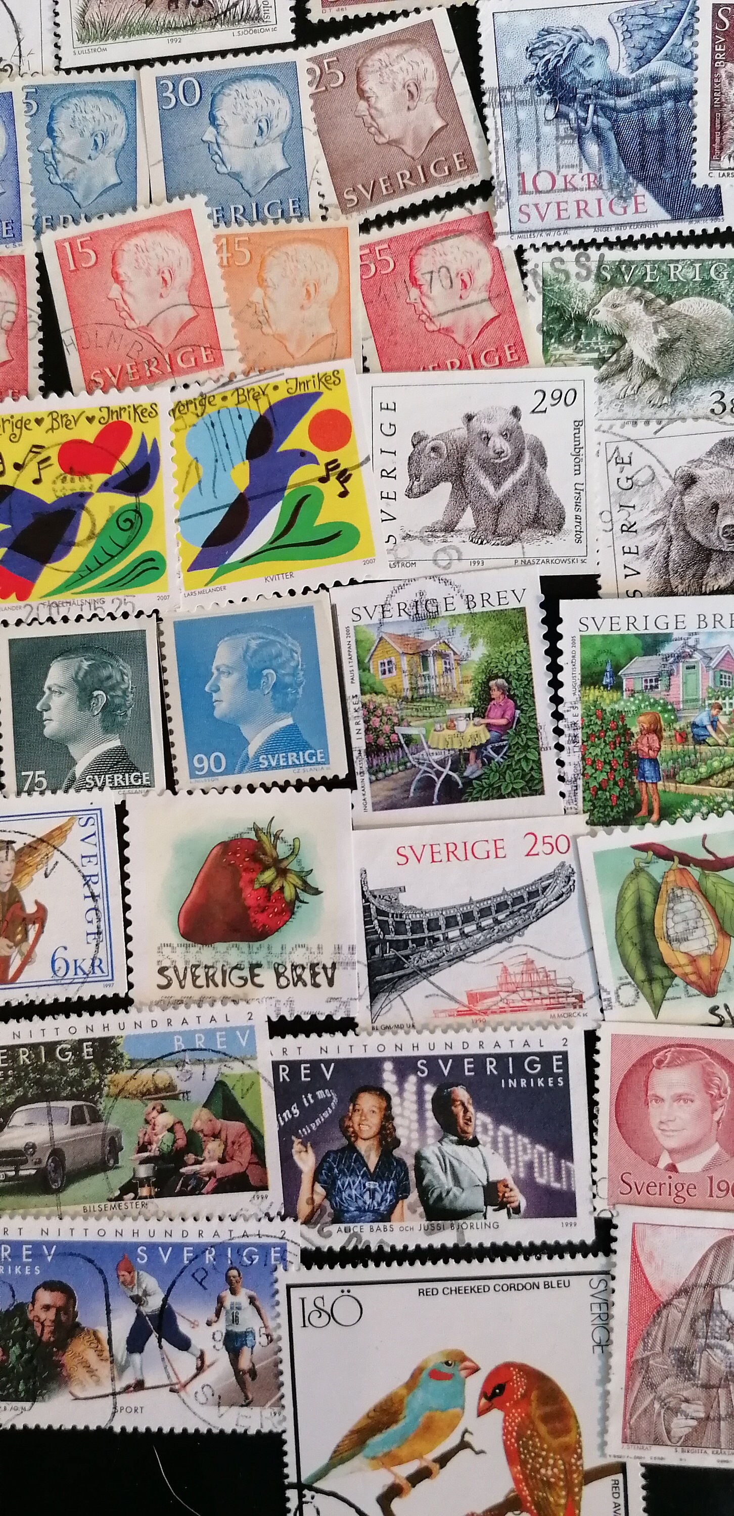 Postage Stamps. Sweden Sverige Vintage Postage Stamps. - Etsy