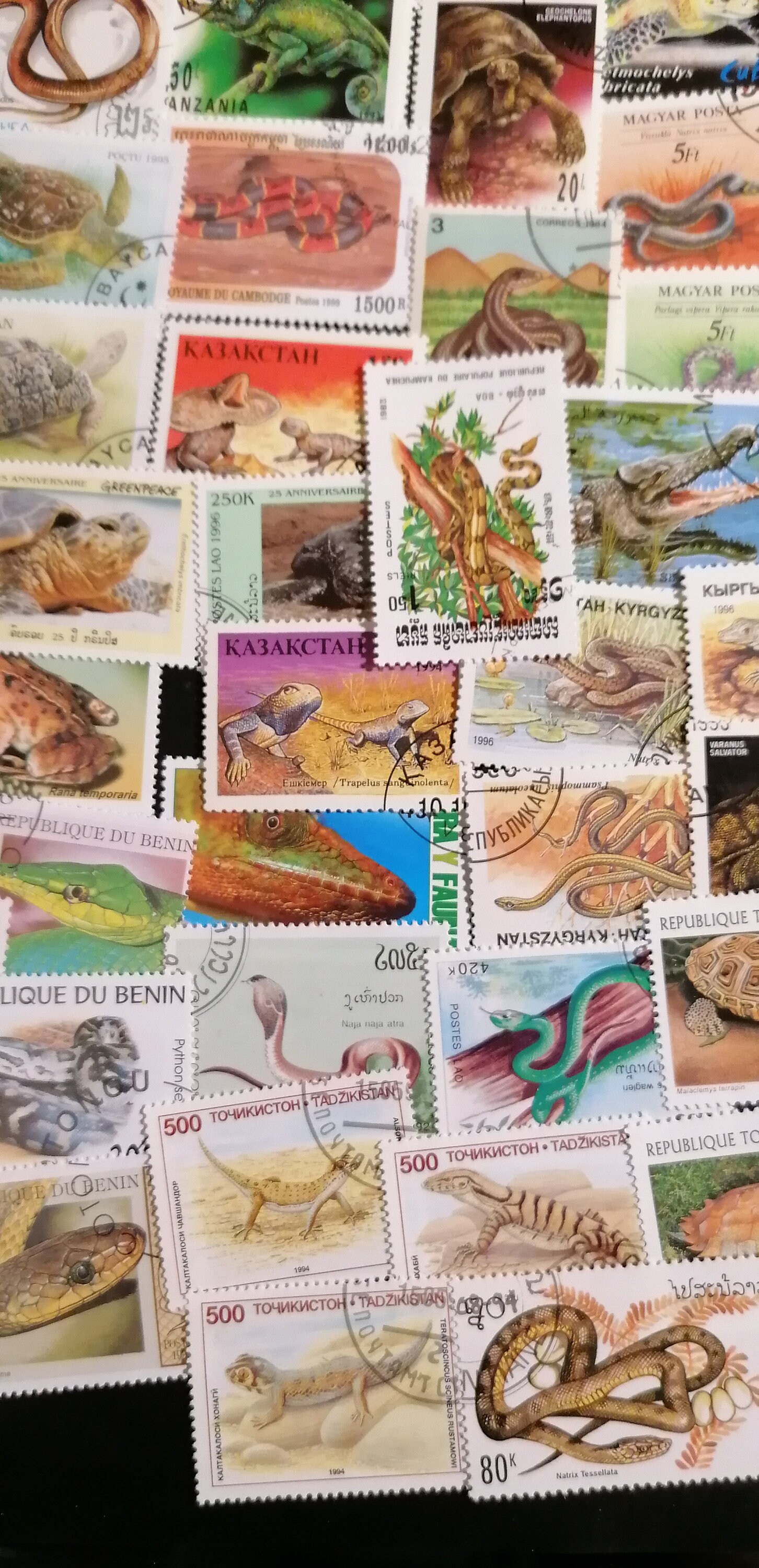 Postage Stamps. Reptiles Snakes Frogs Postage Stamps. World - Etsy
