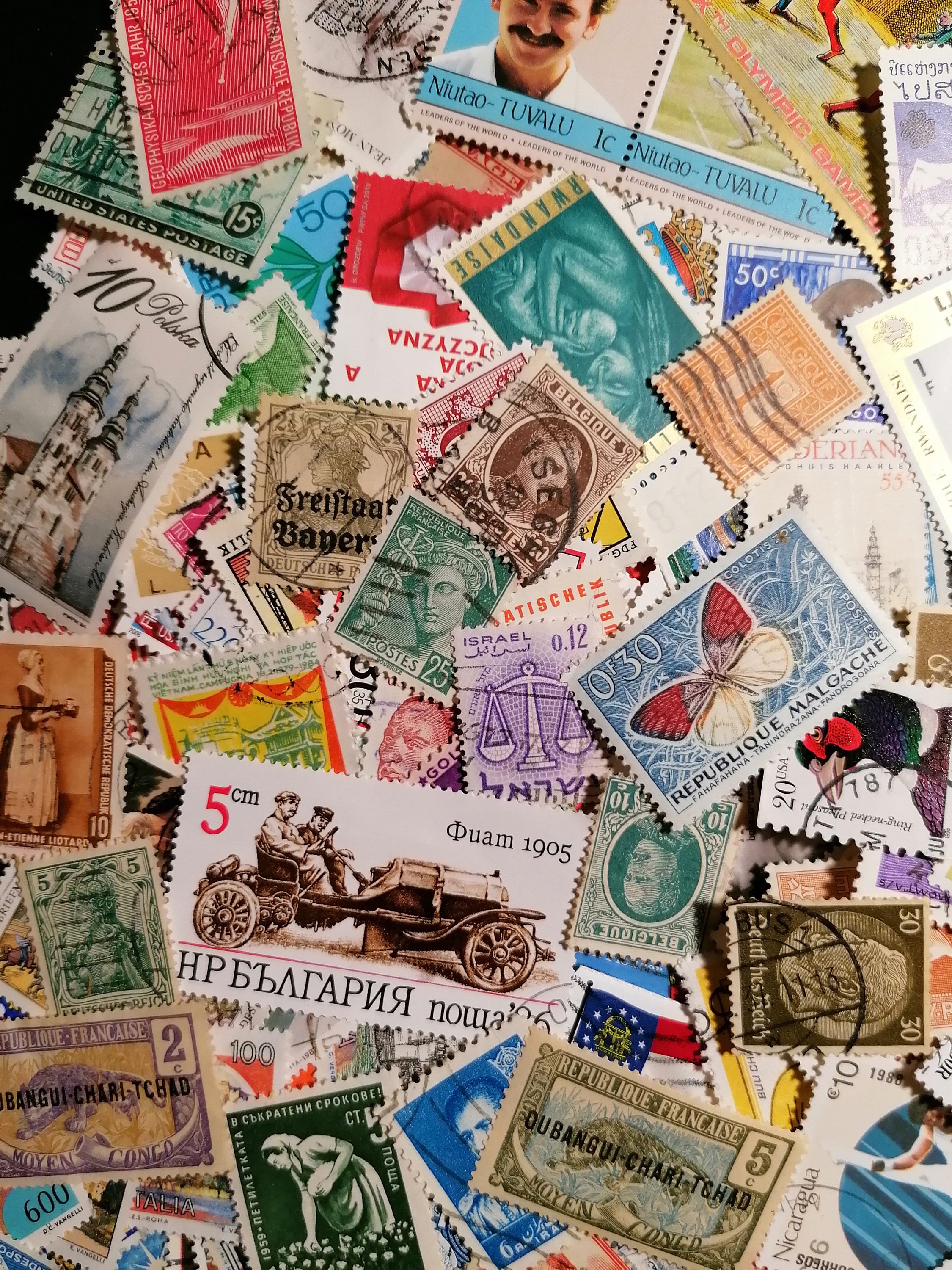 World Postage Stamps Random Used Vintage World Postage - Etsy Australia