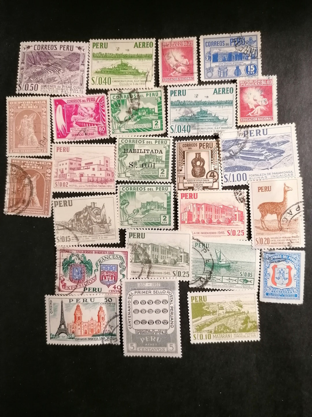 Postage Stamps. Peru Postage Stamps. Rare Postage Stamps. Philately. - Etsy