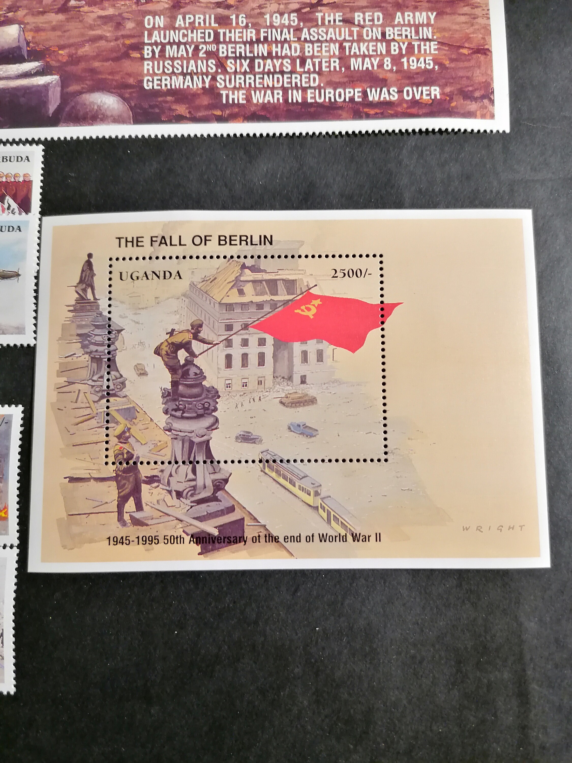 Postage Stamps. WW2 Compilation, Rare Postage Stamps . Uganda, Antigua ...