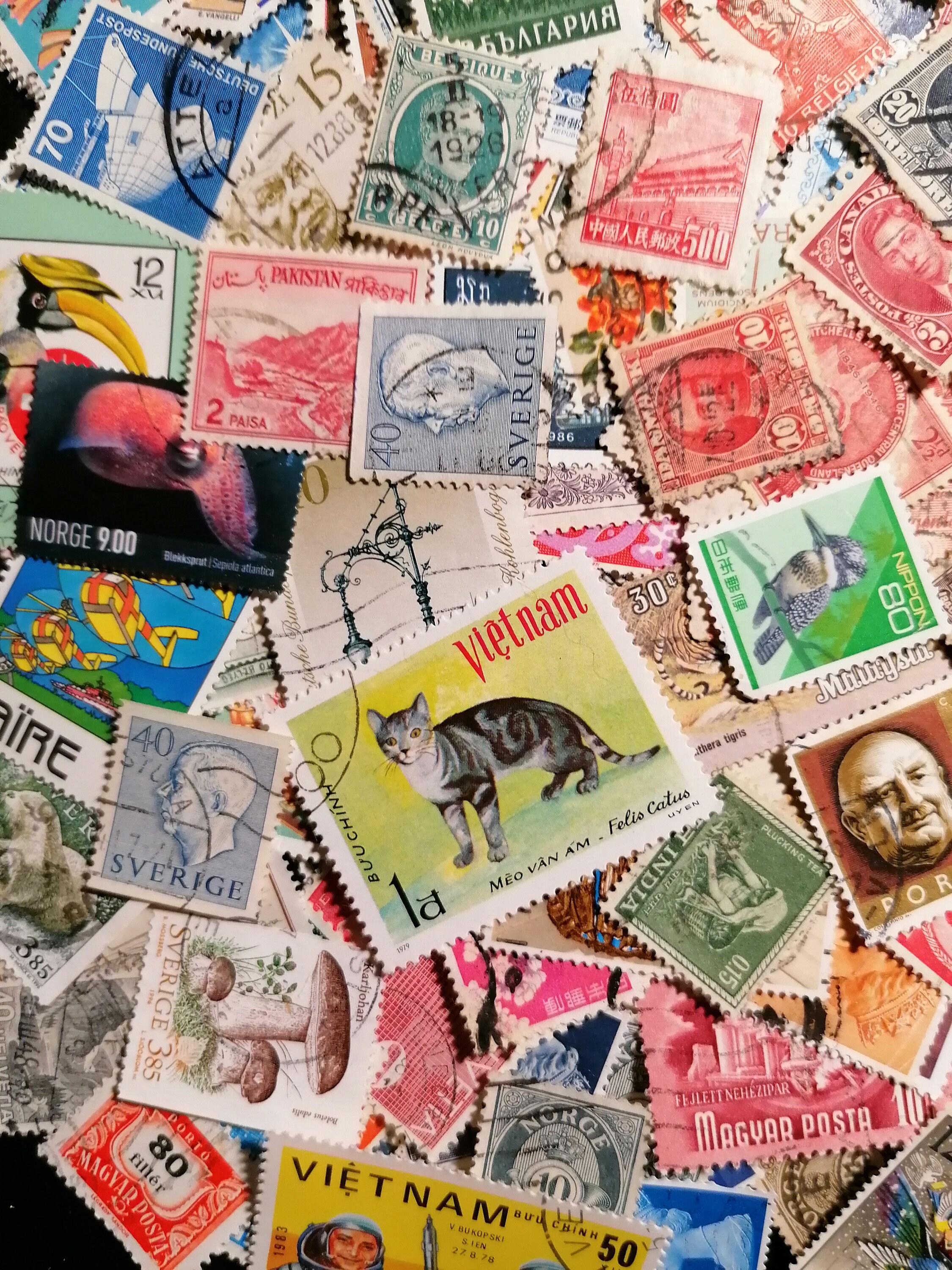 World Postage Stamps Random Used Vintage World Postage - Etsy Australia
