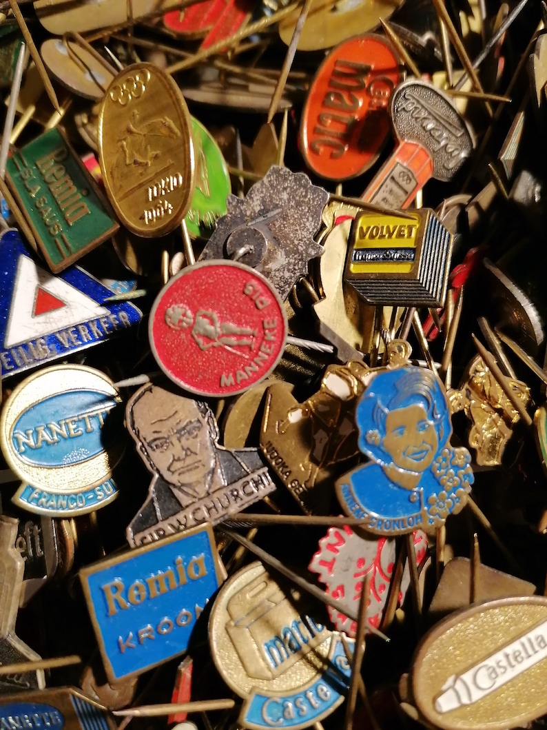 1000's Vintage Pins. Metal Advertising Pins From the - Etsy