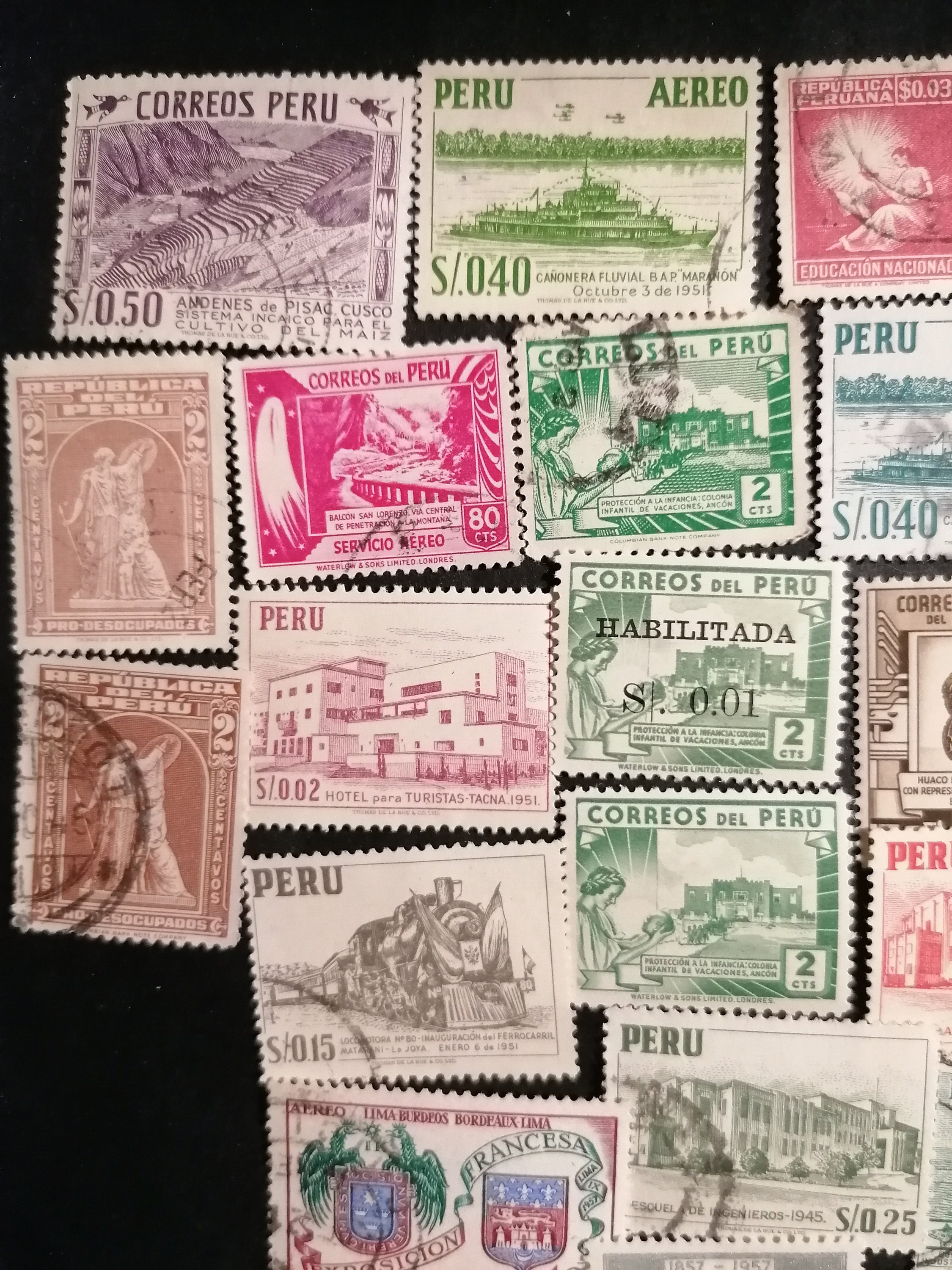 Postage Stamps. Peru Postage Stamps. Rare Postage Stamps. Philately. - Etsy
