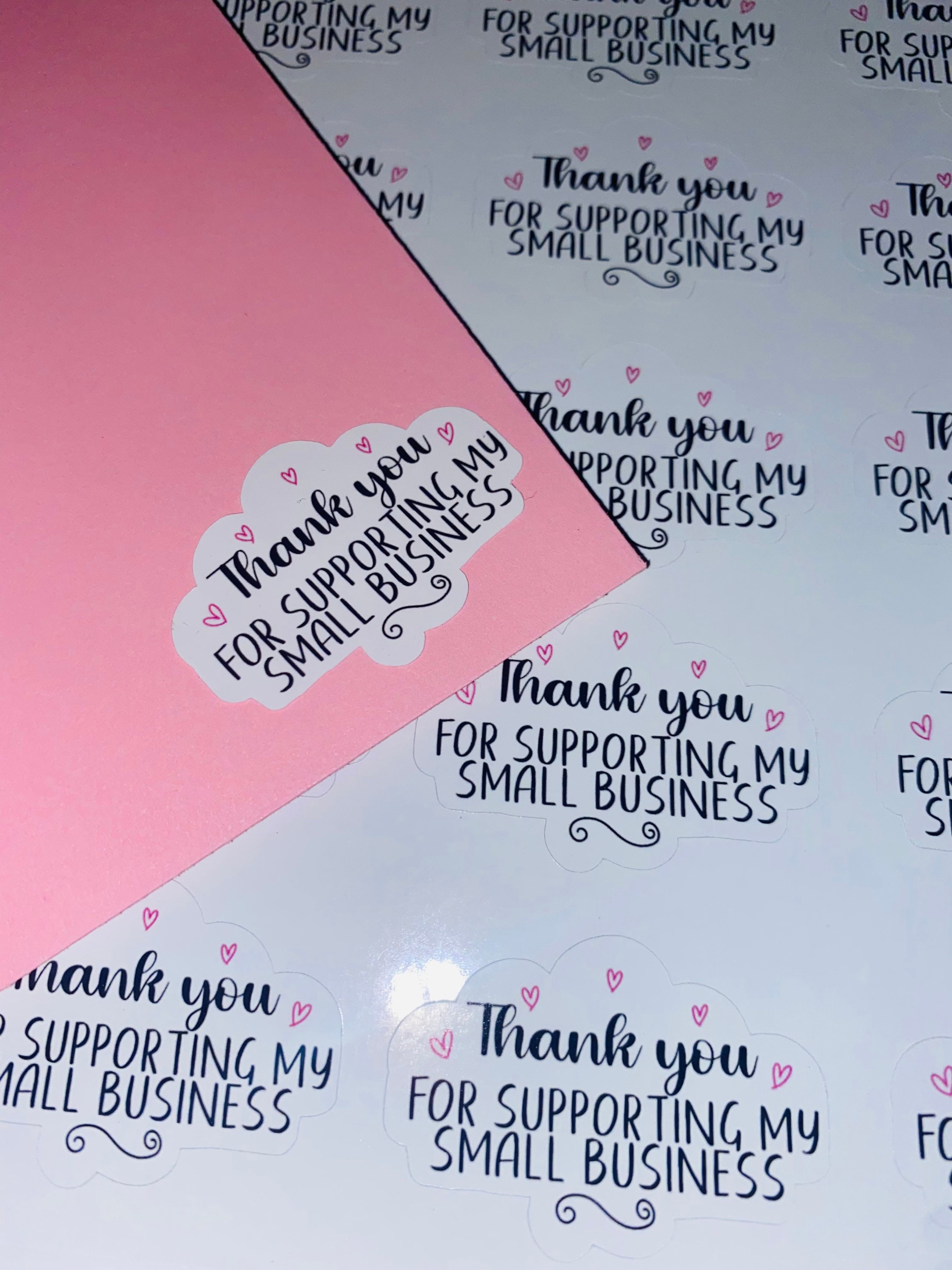 Paper & Party Supplies TY Stickers Shop Small Small Business Thank You ...