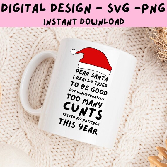 Dear Santa Svg & Png Naughty List Svg Naughty or Nice Svg - Etsy UK