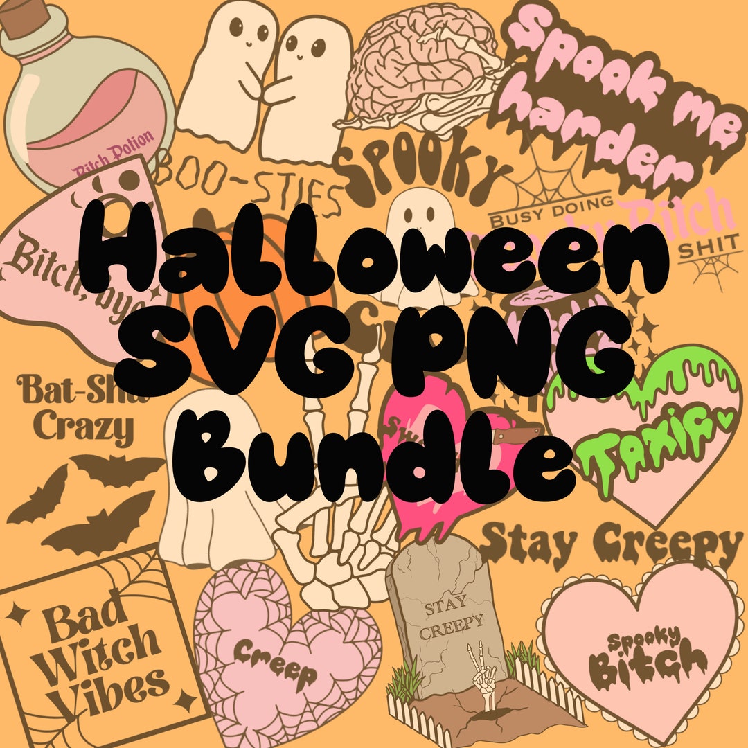 Halloween Svg Bundle, Spooky Svg Bundle, Creepy Svg Bundle, Halloween ...