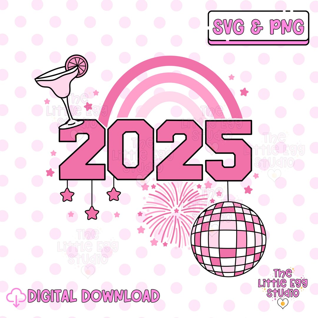 2025 SVG, New Year Svg, Happy New Year Svg, Layered Cutting File for ...
