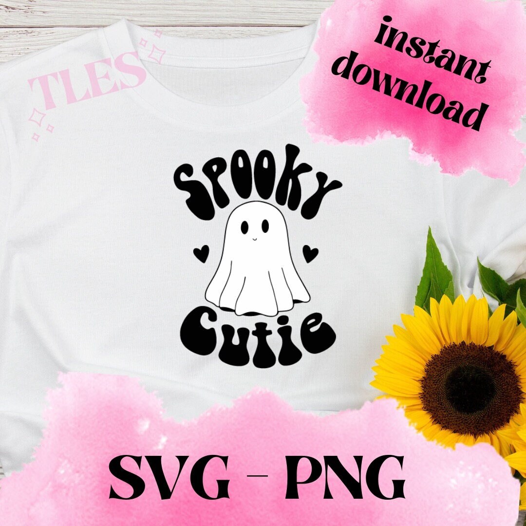 Spooky Cutie SVG, Cute Ghost Svg, Spooky Svg, Cute Spooky Svg, Retro ...