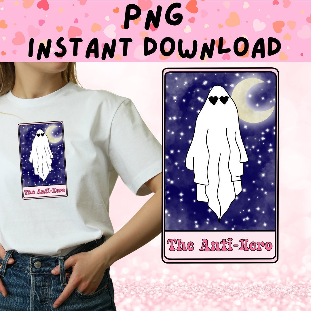 Anti-hero PNG, Tarot Card PNG, Ghost PNG, Spooky Tarot Card Png ...