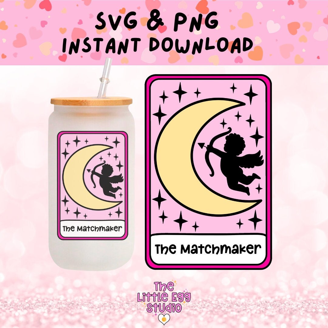 The Matchmaker Tarot Card SVG, Valentines Day Svg, Libbey Glass SVG ...
