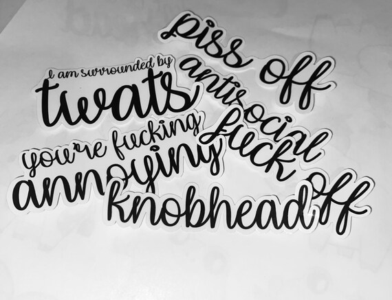 Stickers Paper & Party Supplies Funny Quote Sticker Bundle Paper etna ...