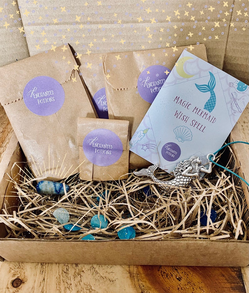 Magic Mermaid Wish Potion Kit With Amulet Necklace PLUS Cauldron Mug ...