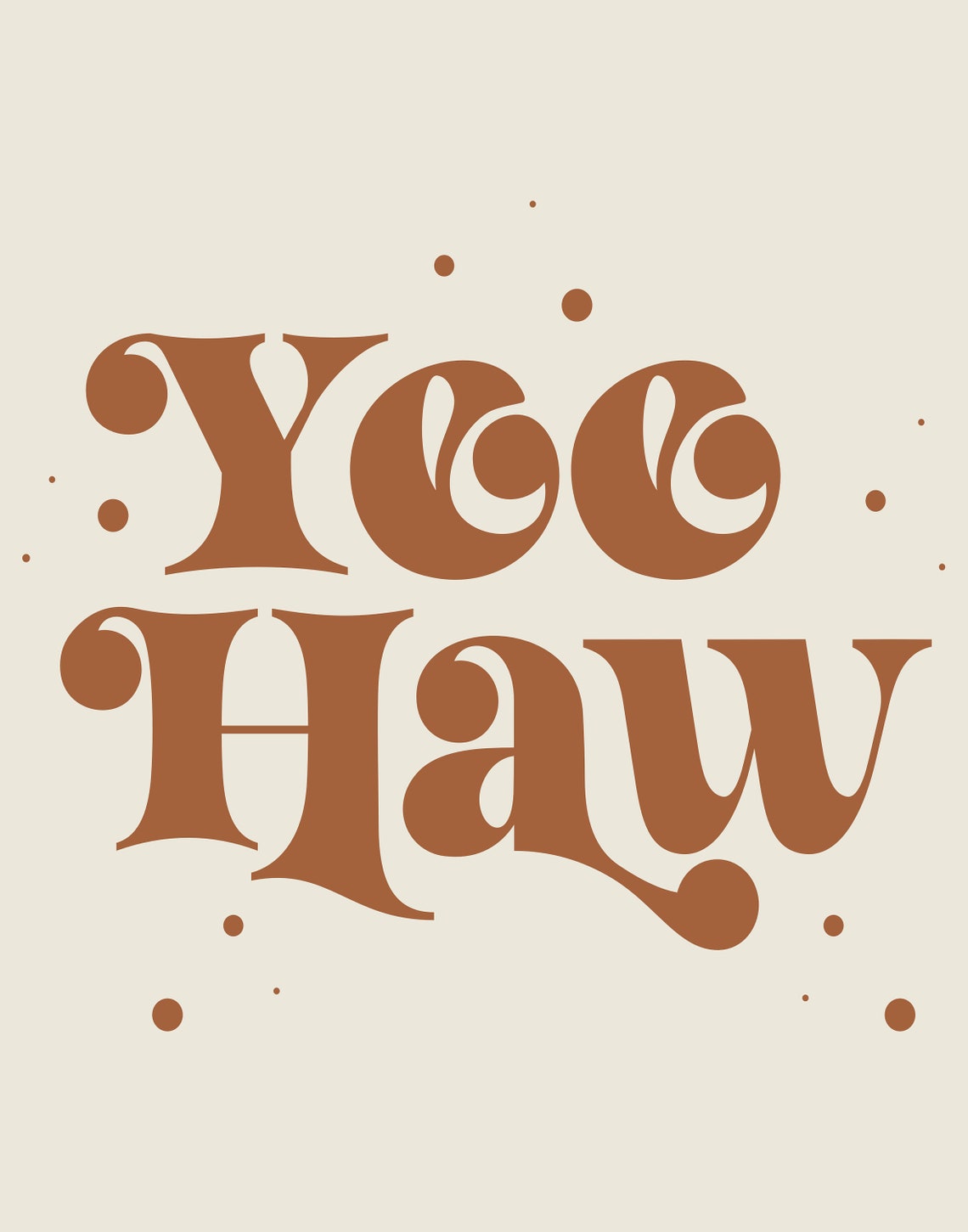 Yee Haw Digital Art Print Western Inspiration Cowboy - Etsy