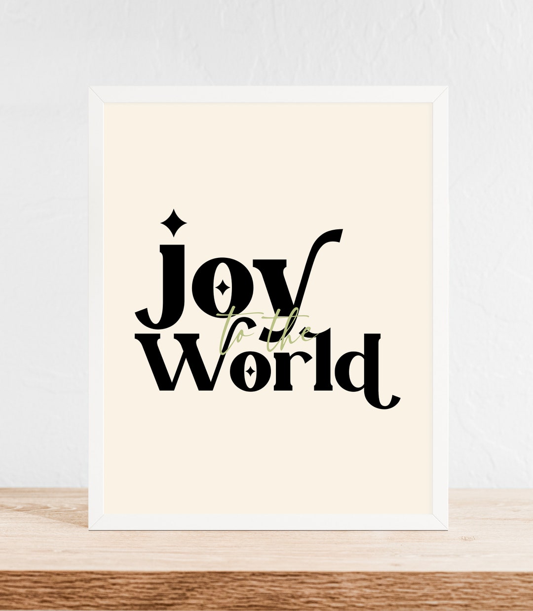 Joy to the World Digital Print Printable Holiday Christmas Wall Decor ...