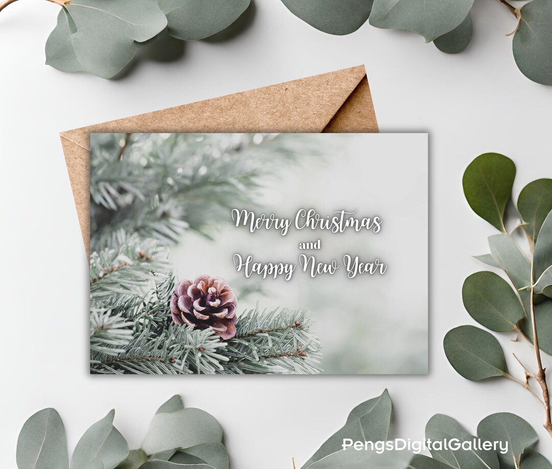 Christmas Printable Greeting Card, Festive Season,holiday Card,xmas ...