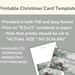 Christmas Printable Greeting Card, Festive Season,holiday Card,xmas ...