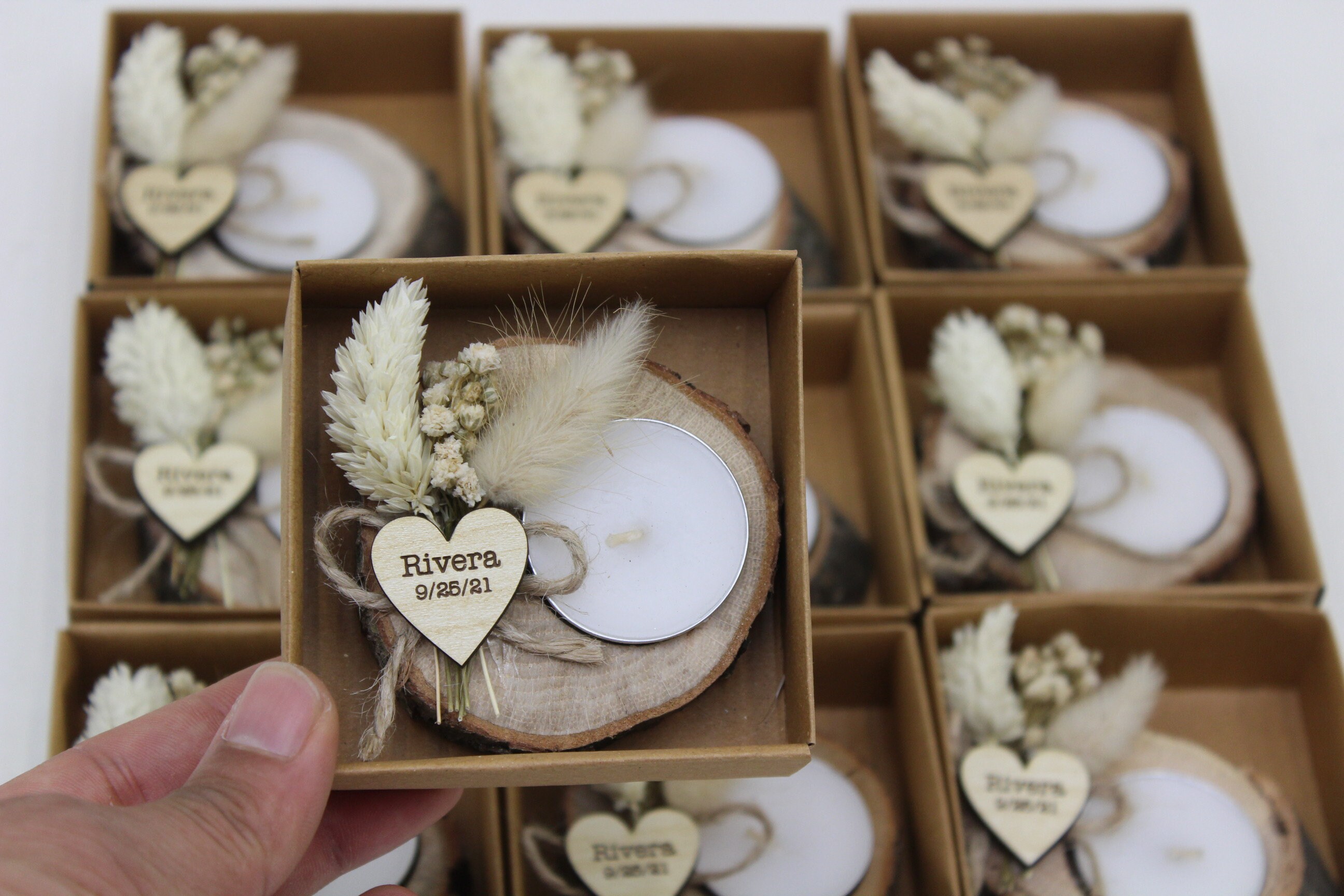 50 Pcs Personalized Candle Wedding Favors Wedding Favors for | Etsy Canada