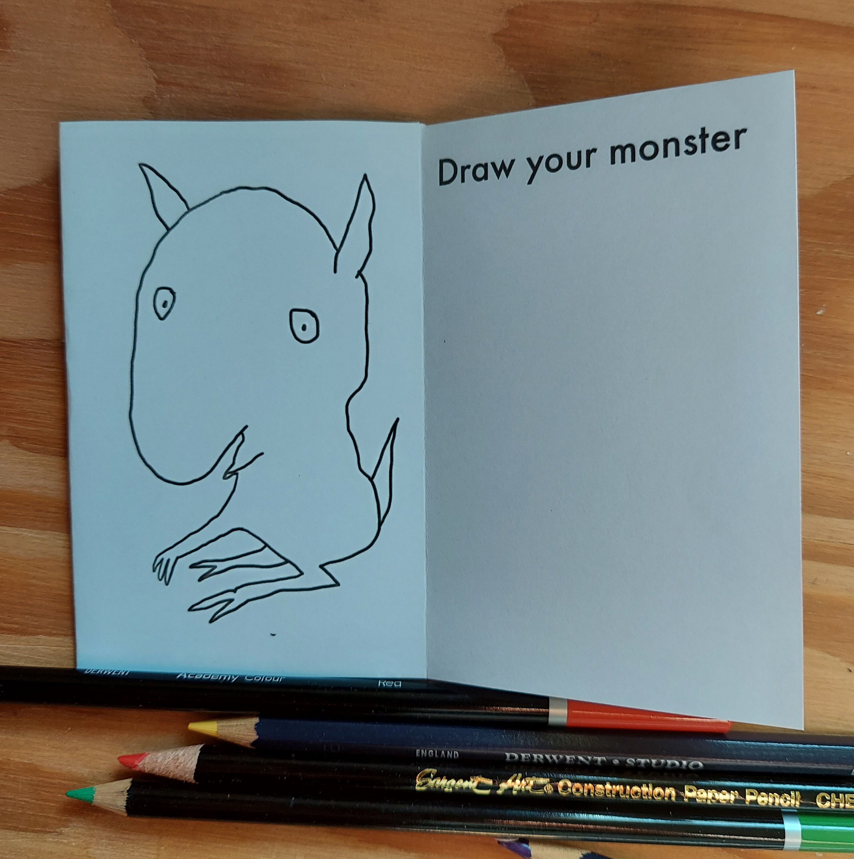 Monsters to Color Printable Mini-zine - Etsy