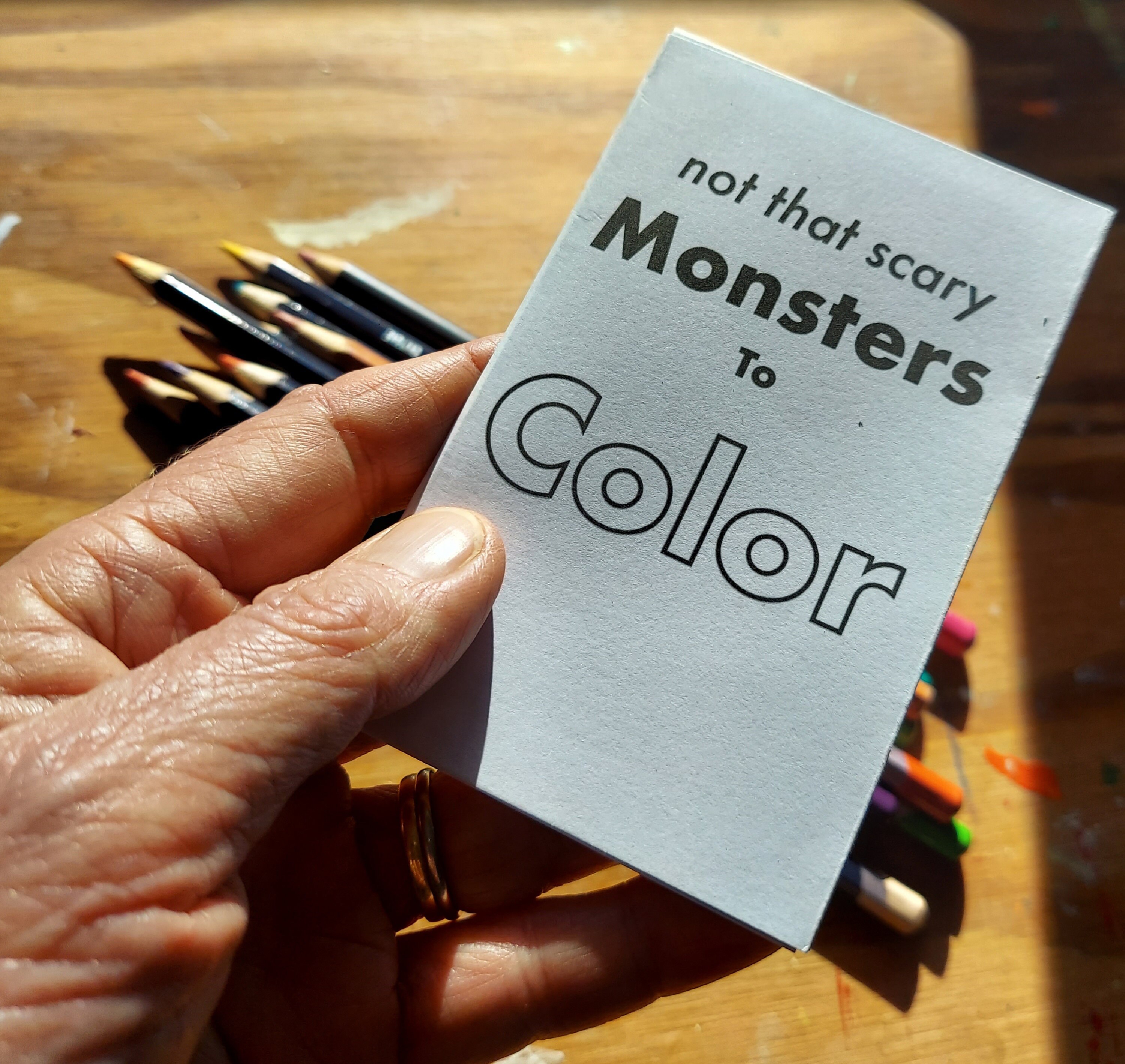 Monsters to Color Printable Mini-zine - Etsy