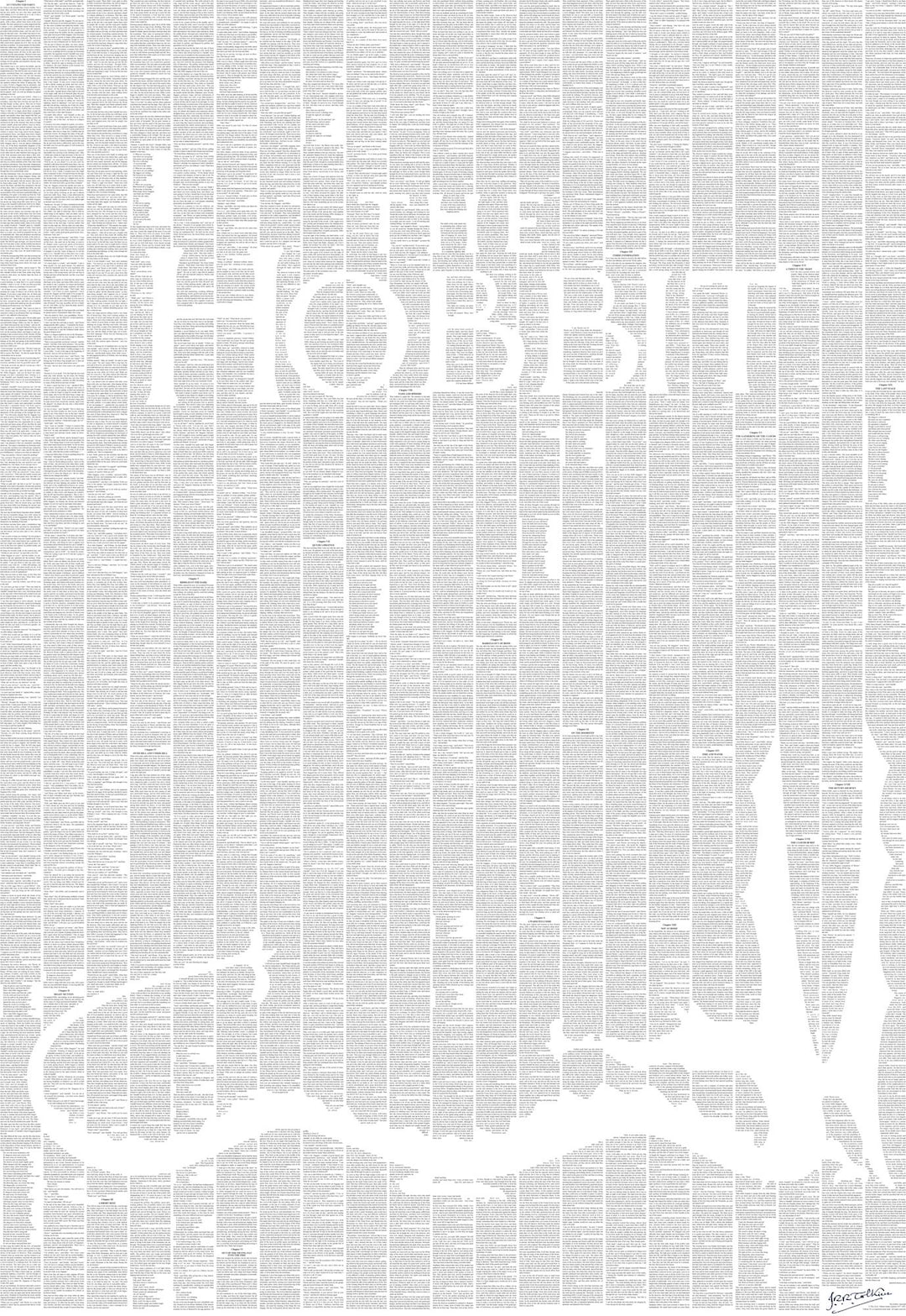 The Hobbit Whole Book on One Page - Etsy
