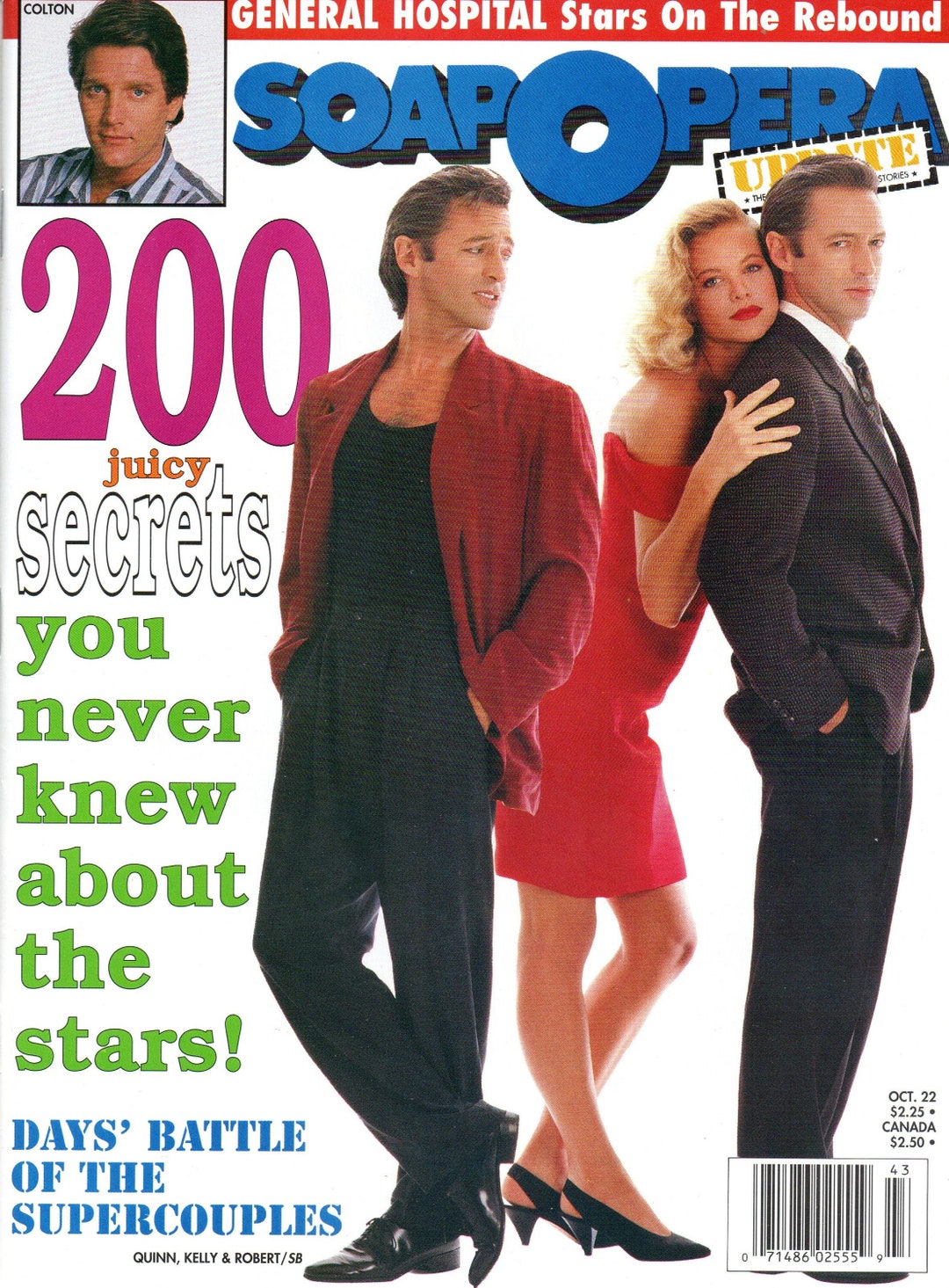SOAP OPERA UPDATE Magazine October 22 1990 Roscoe Born Carrington ...