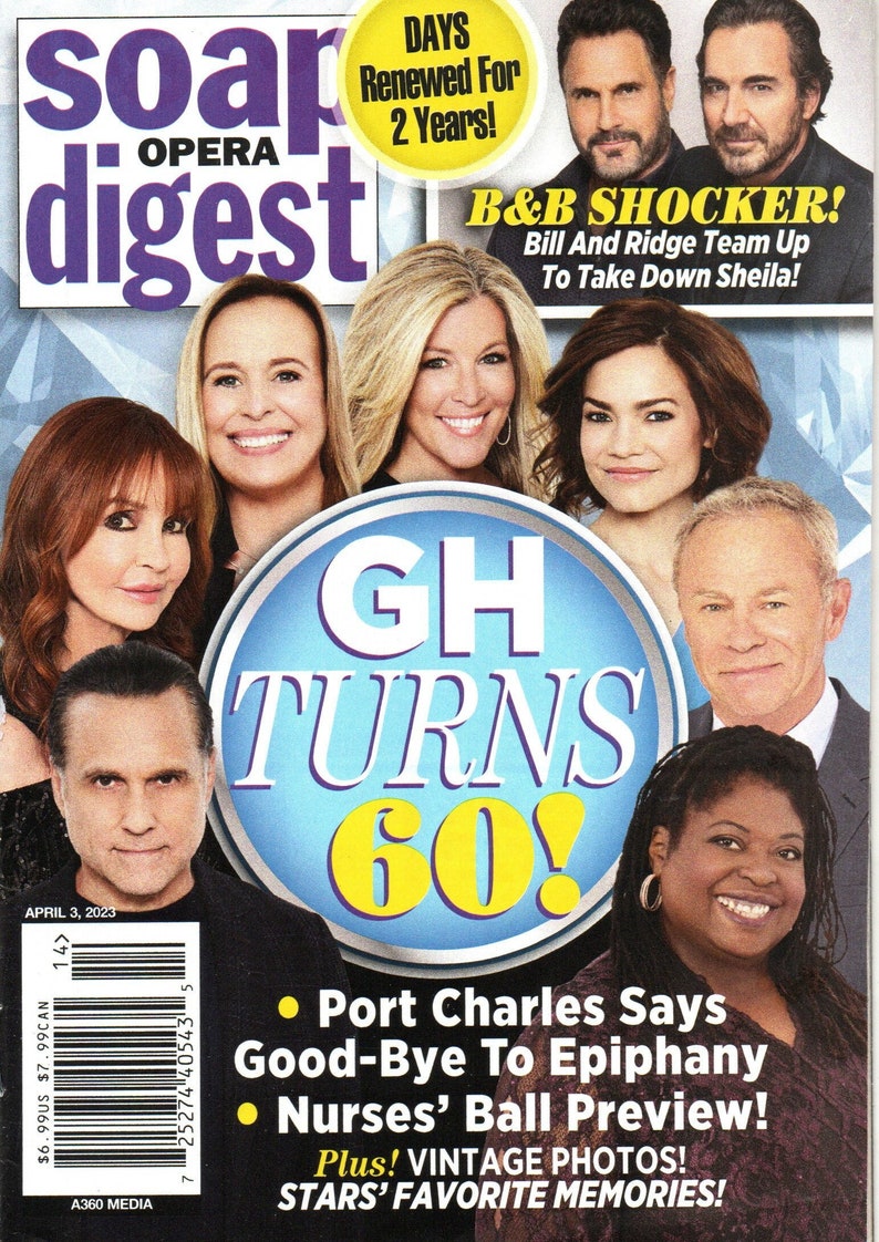 SOAP OPERA DIGEST Magazine April 3 2023 General Hospital Turns 60 ...