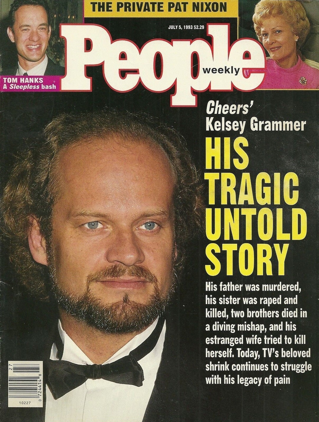 PEOPLE Magazine July 5 1993 Kelsey Grammer Tom Hanks Pat Nixon - Etsy