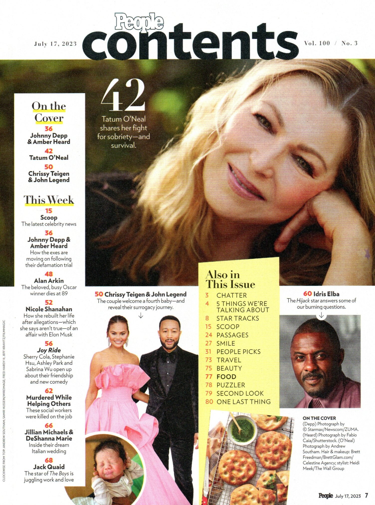 PEOPLE Magazine July 17 2023 Amber Heard Johnny Depp Tatum O'neal John ...