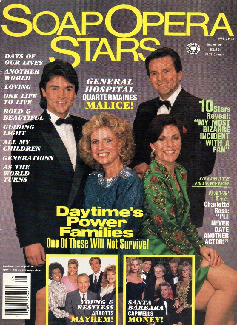 SOAP OPERA STARS Magazine September 1990 General Hospital Daytime's ...