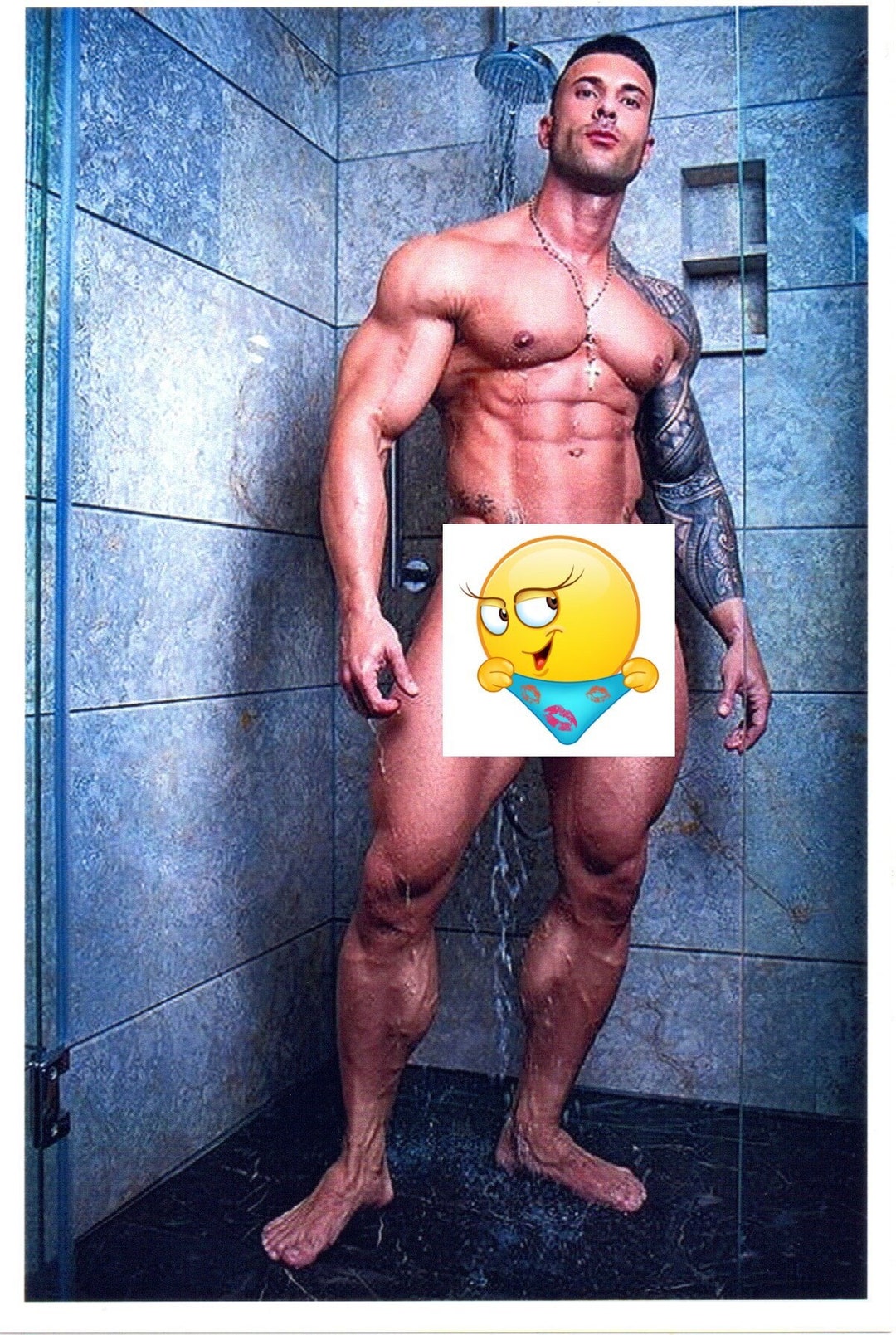 Nude Handsome Muscular Male Bodybuilder Gay Interest Lgbtq Photo